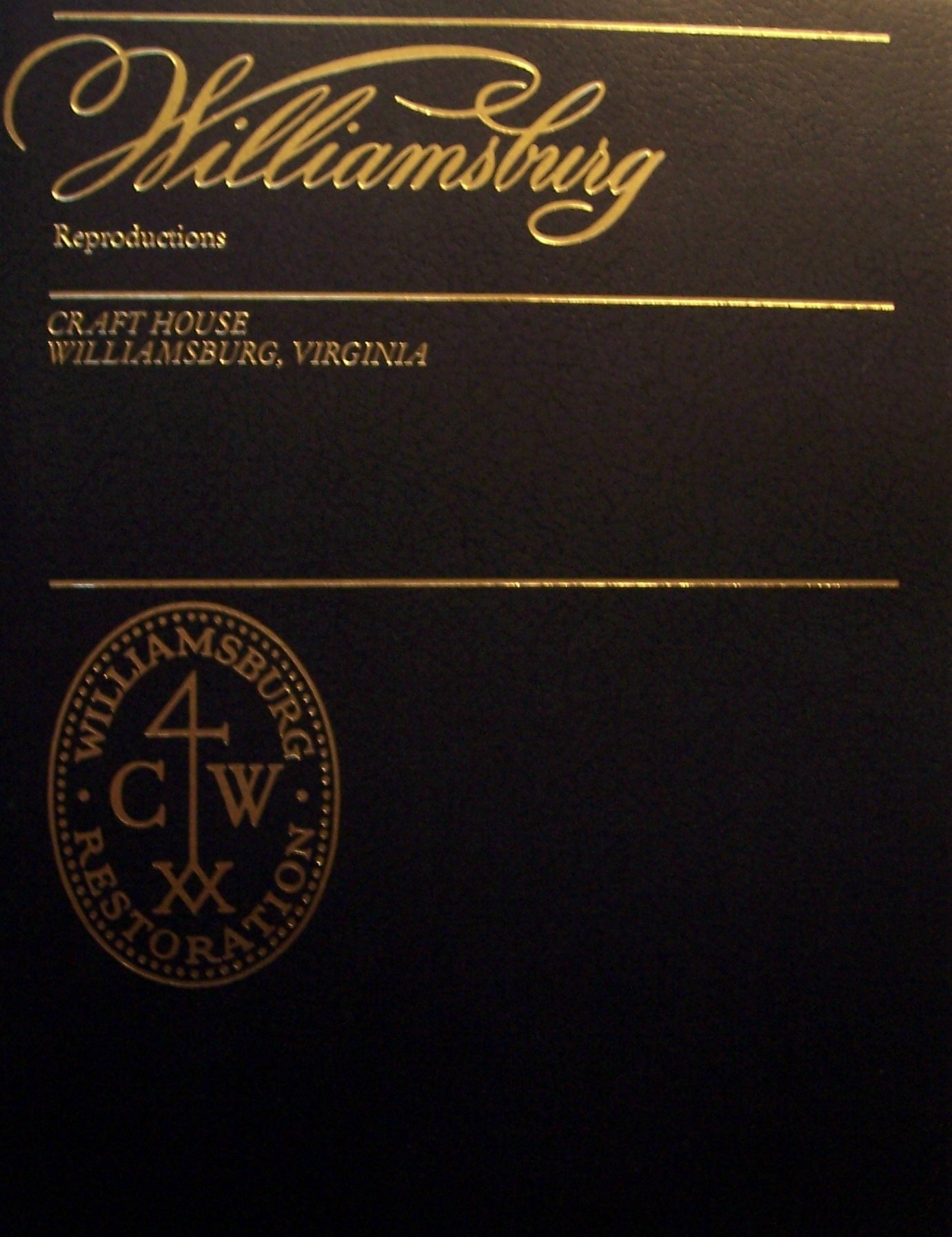 Williamsburg Reproductions [Craft House] Williamsburg, Virginia ...