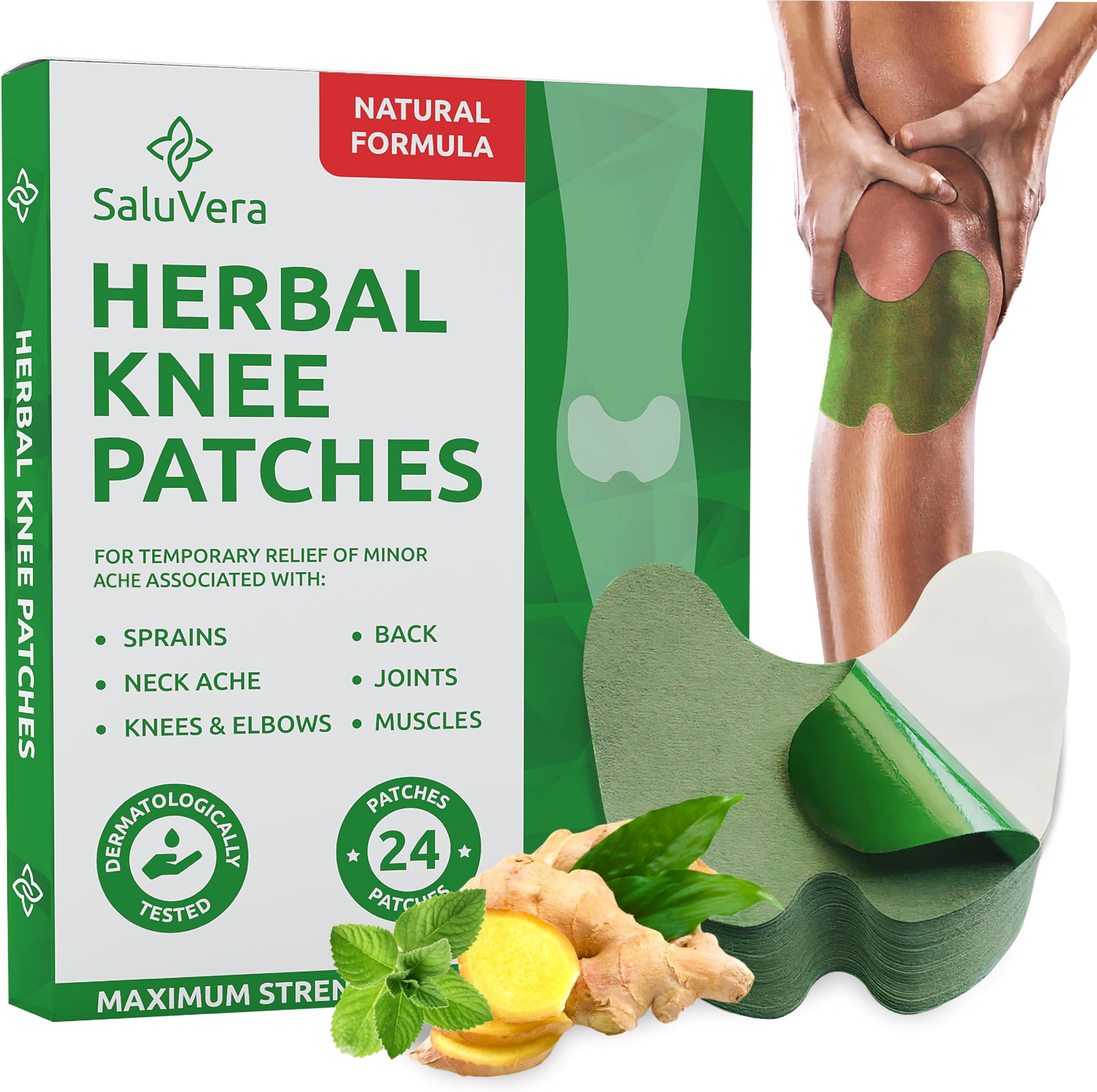 Amazon.com: SaluVera Warming Herbal Plaster Patches | Knee Patches ...
