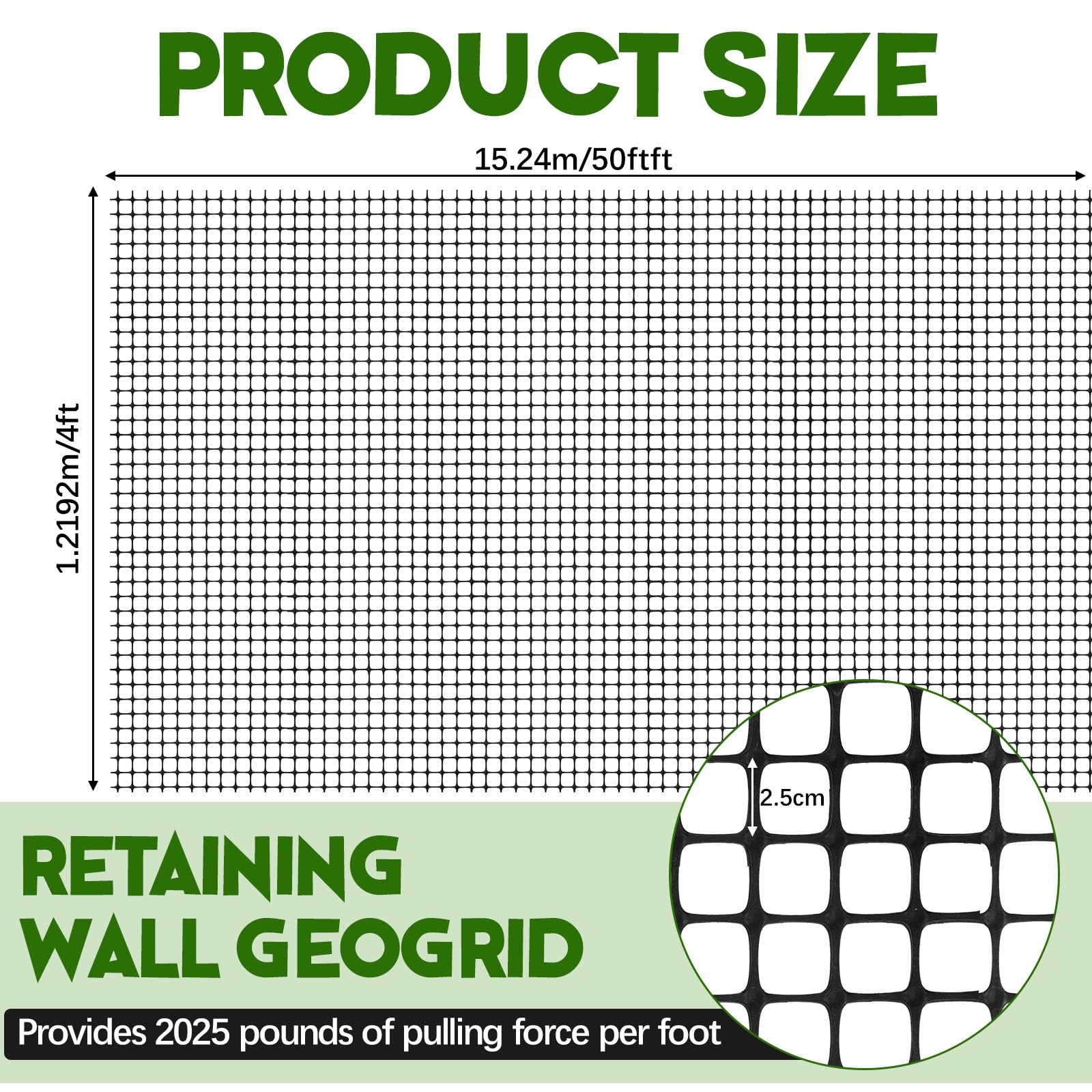Snapklik.com : Wesnoy Bi-Directional Universal Retaining Wall Geogrid ...