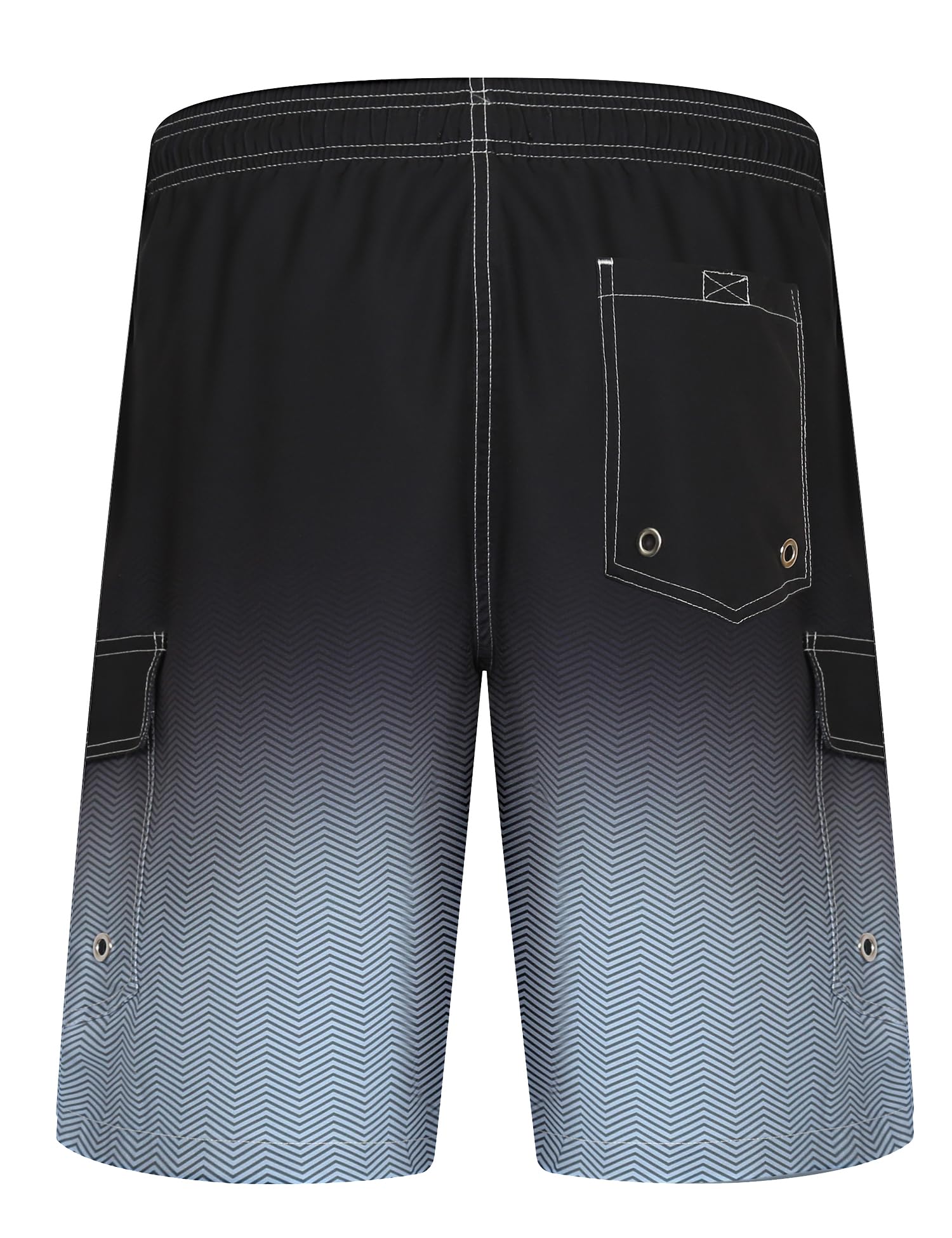 Snapklik.com : Mens Swim Trunks Cargo Pocket Swim Board Shorts Bathing ...