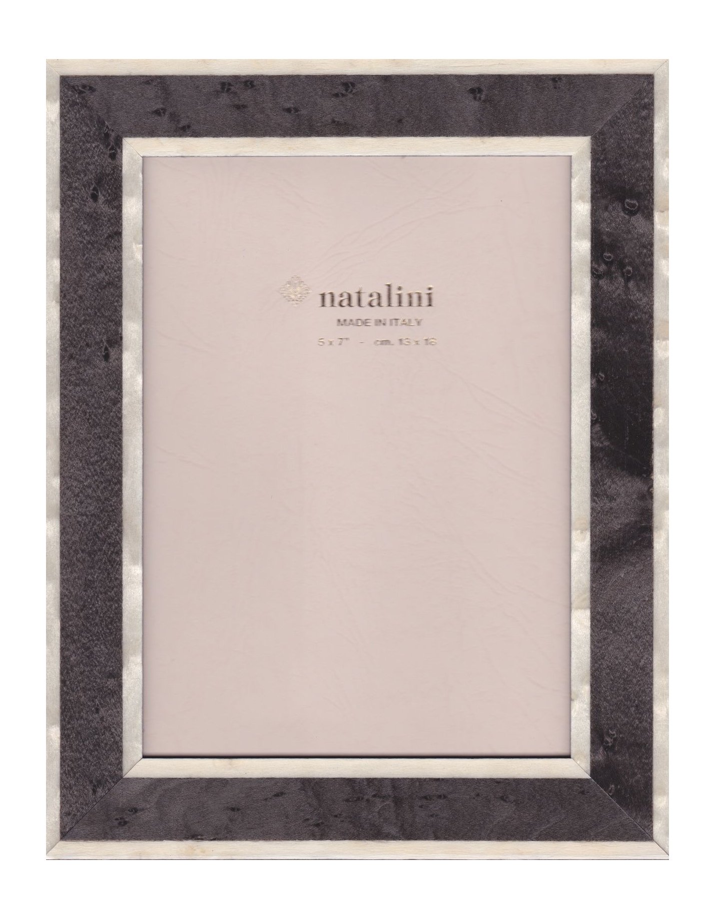Amazon.com - Natalini 5 X 7 Antracite Double Border Wooden Frame Made ...