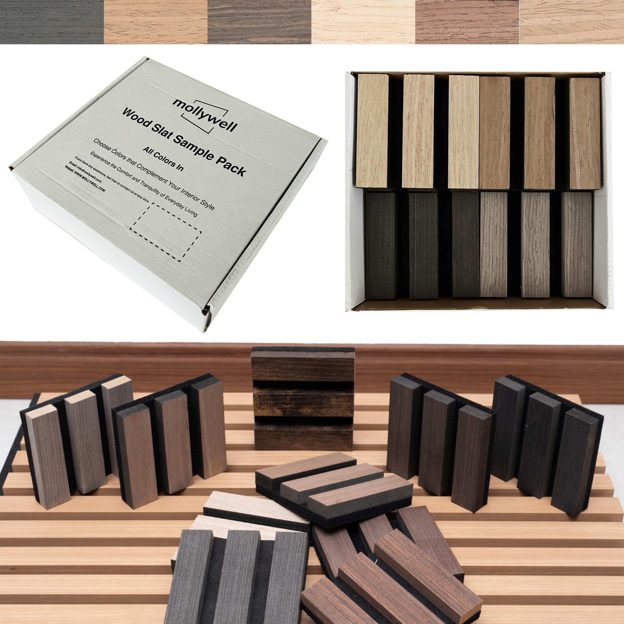 Snapklik.com : Wood Slat Wall Panel, Easy Installation, Versatile ...