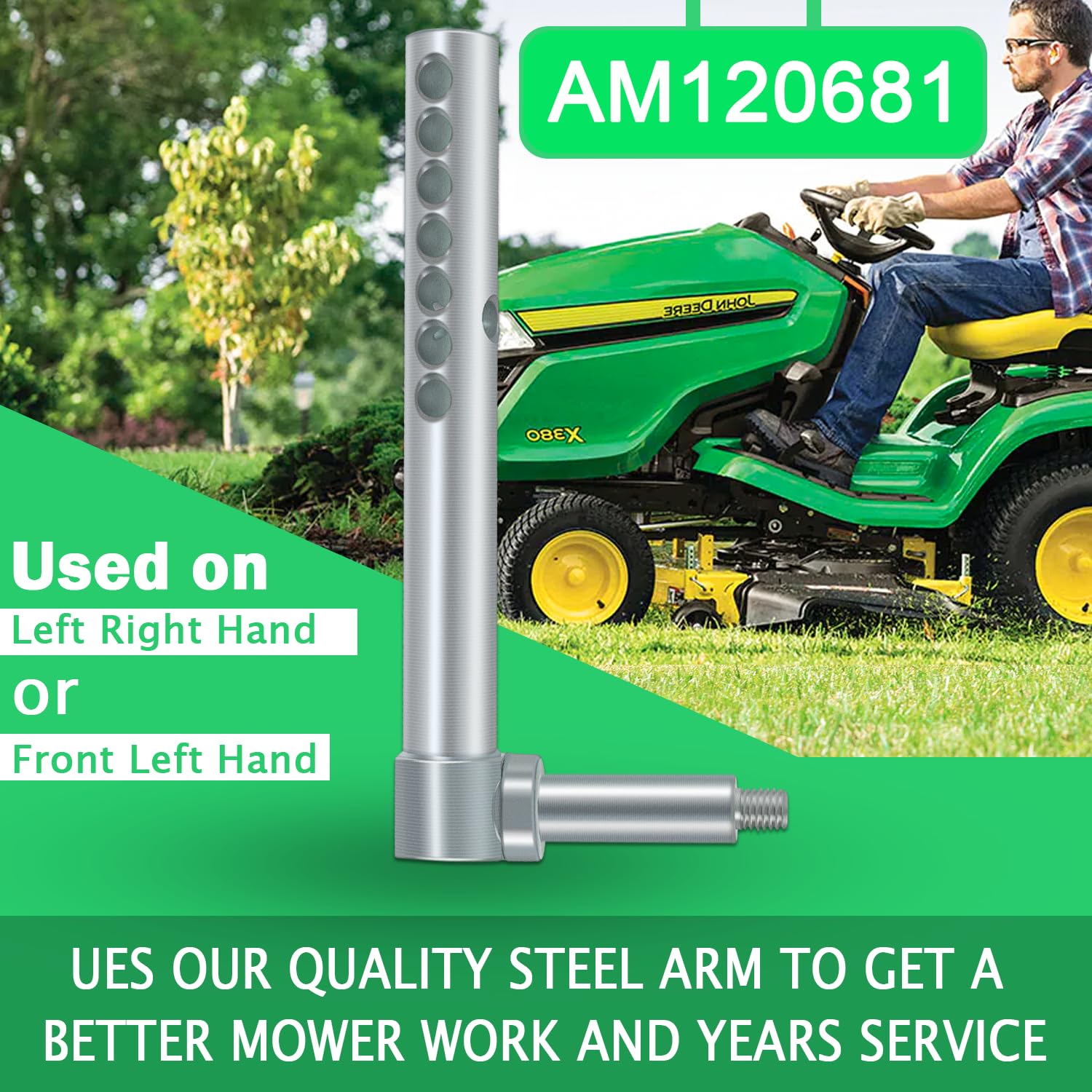 Snapklik.com : AM120681 Left Hand Front Or Right Hand Rear Mower Deck ...