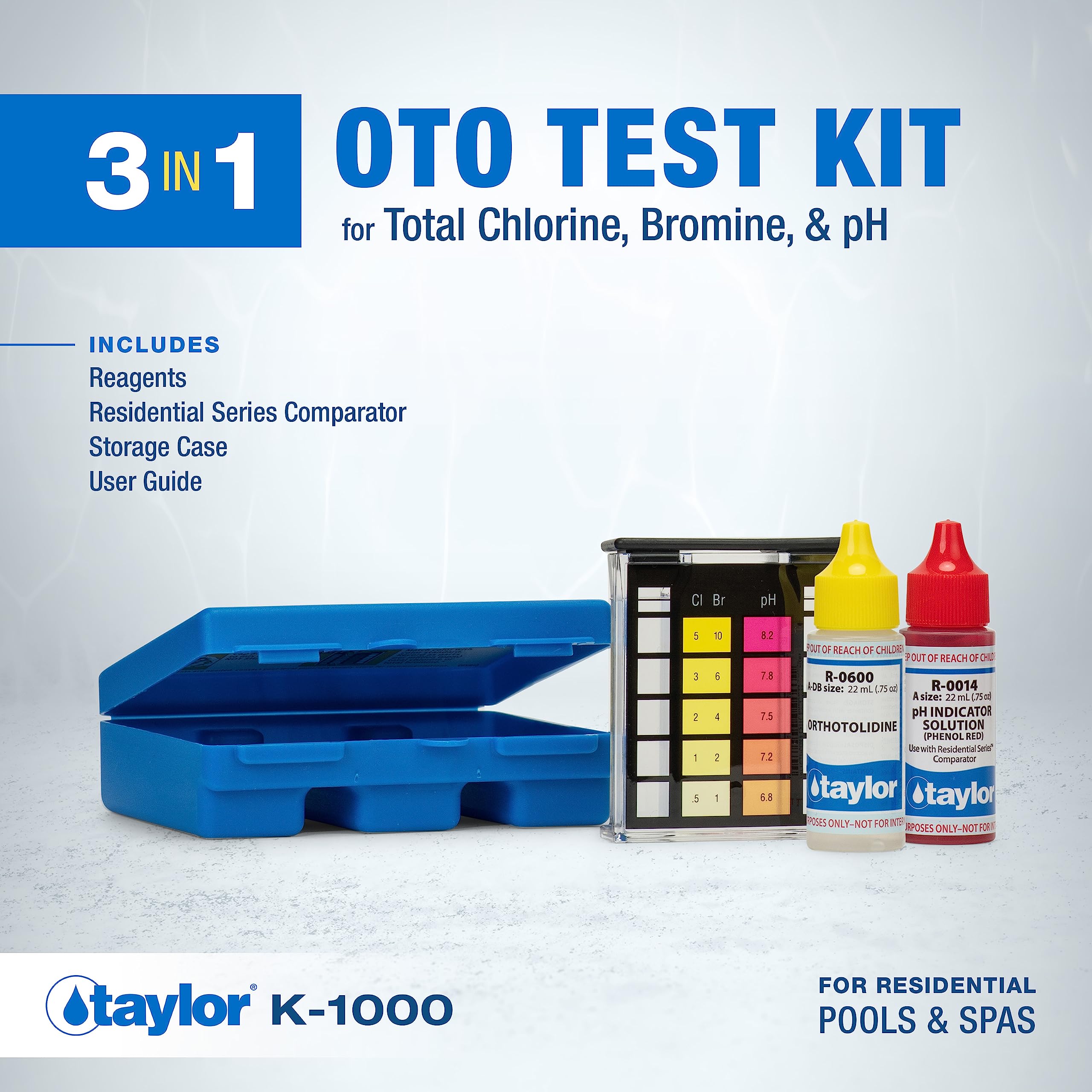 Snapklik.com : K-1000 Basic Residential Pool & Spa Test Kit