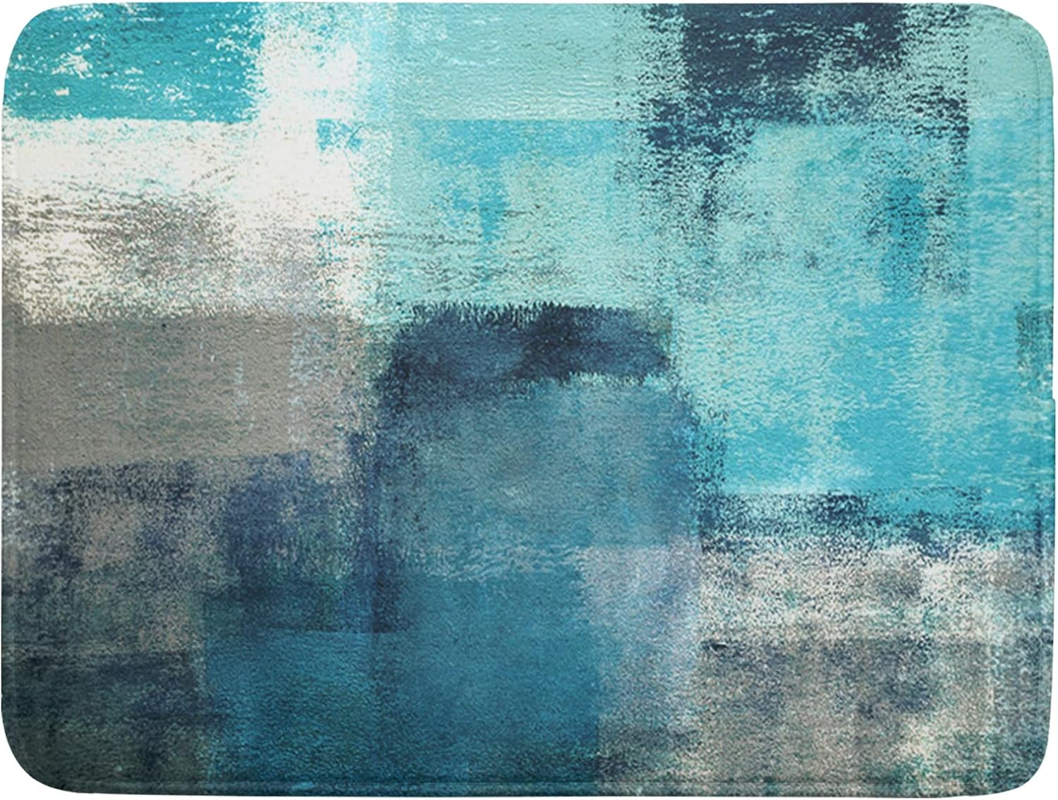 Amazon.com: Turquoise Teal Grey Dish Drying Mat for Kitchen Counter ...