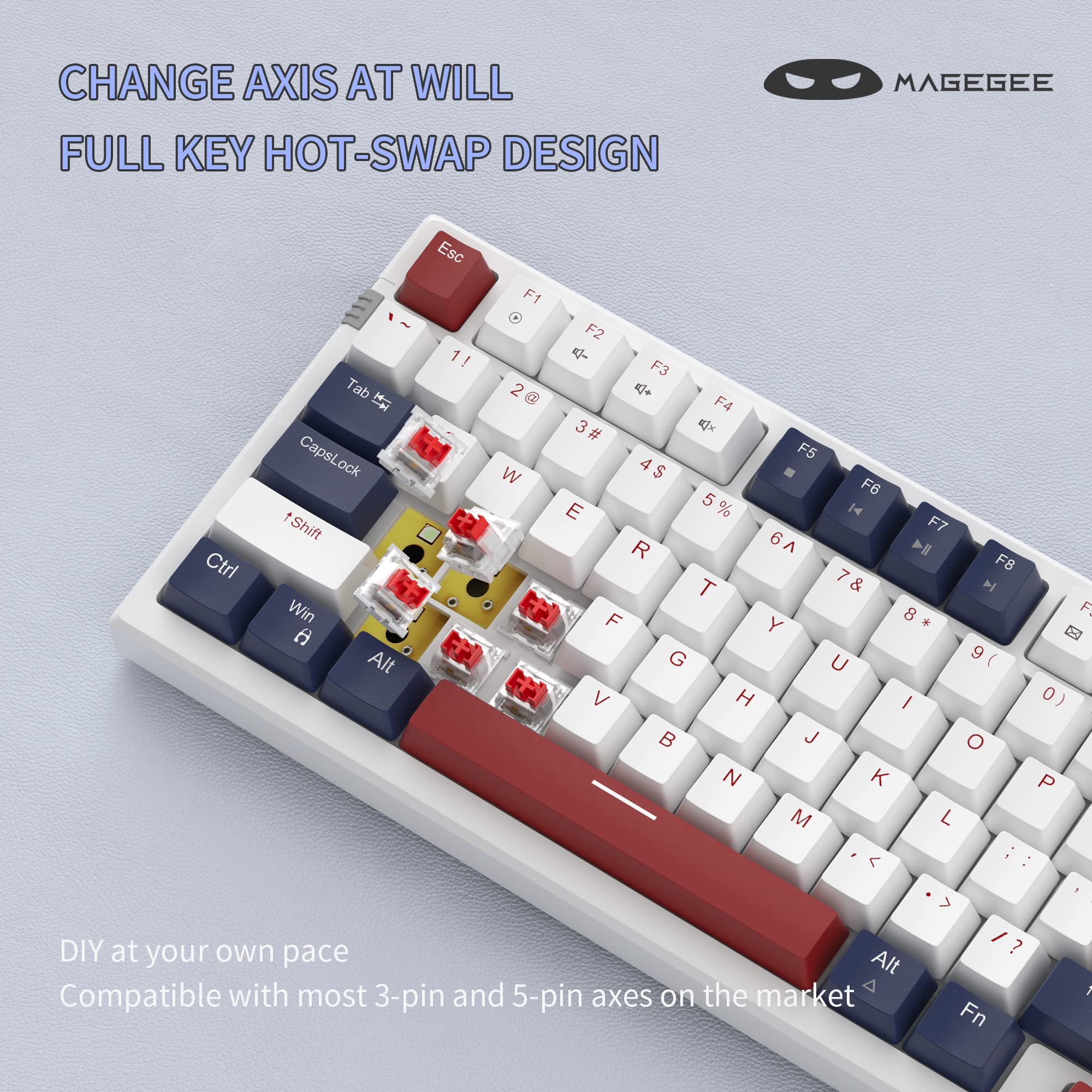 Snapklik.com : MageGee Mechanical Keyboard, Star98 Wired Gaming ...