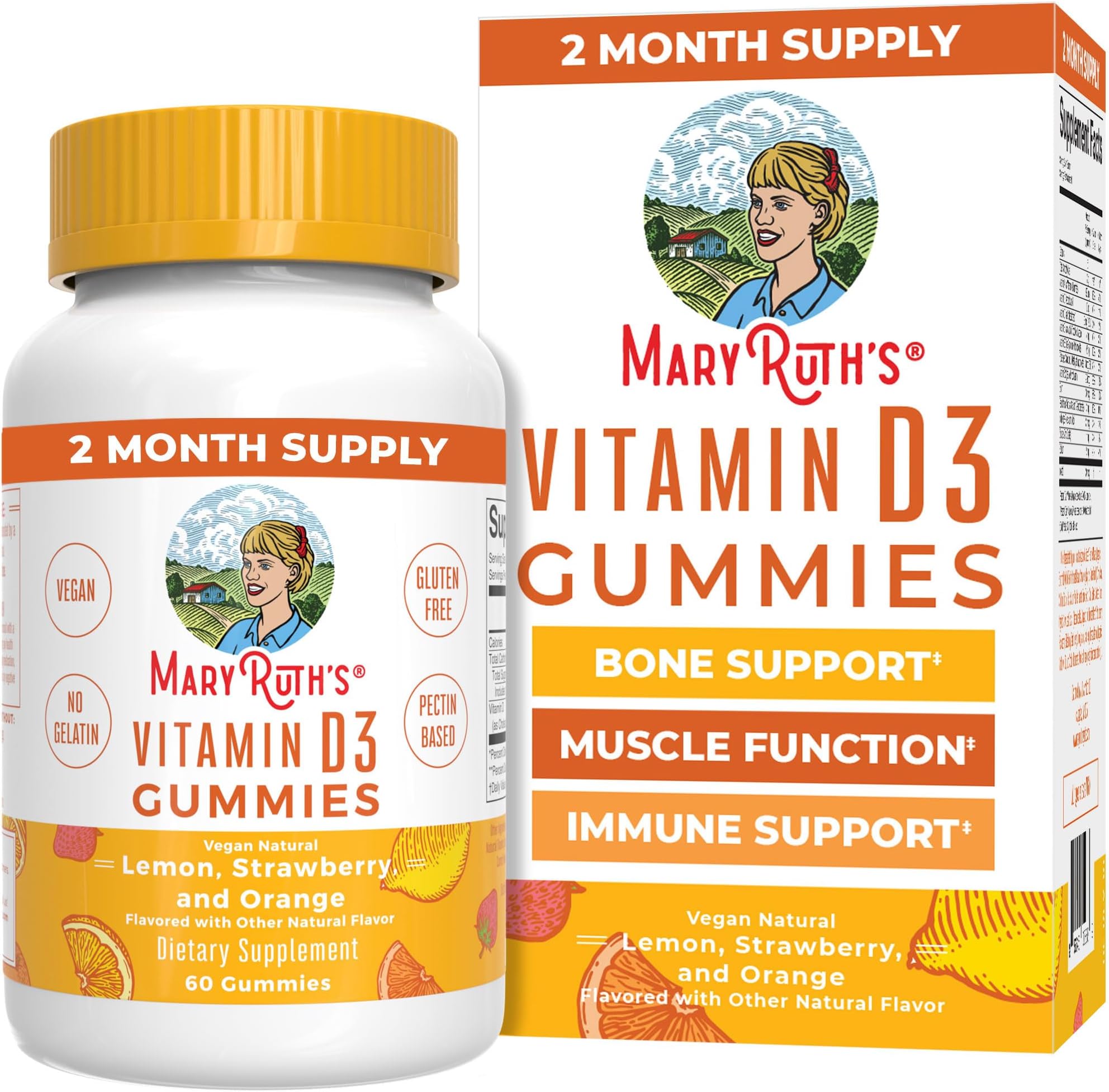 Amazon Maryruth Organics Vitamin D3 Gummies 2 Month Supply