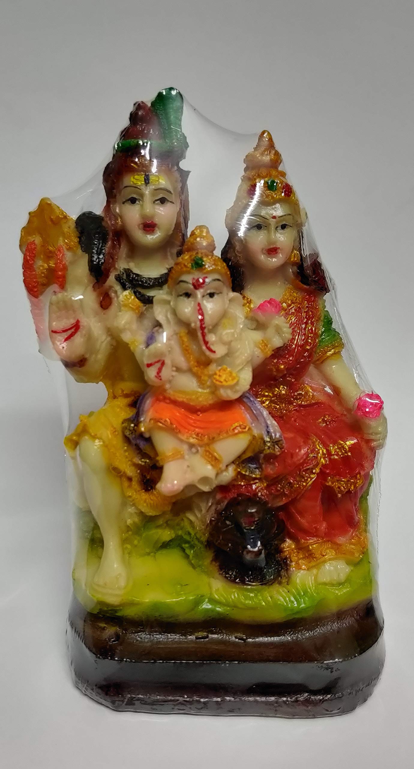 Buy Ashi Creations Marble Decorative Pooja Lord/God Shiv Parivar Bhole ...