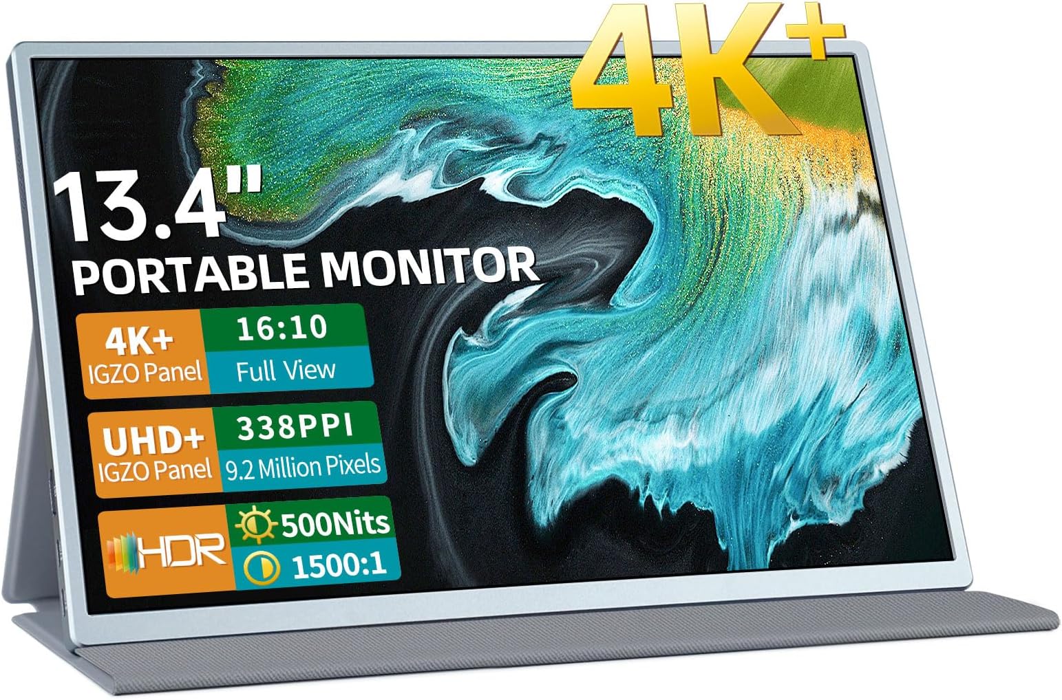 Casking Portable Monitor 4K+ 13.4 Inch IGZO 4K+ Portable Monitor ...