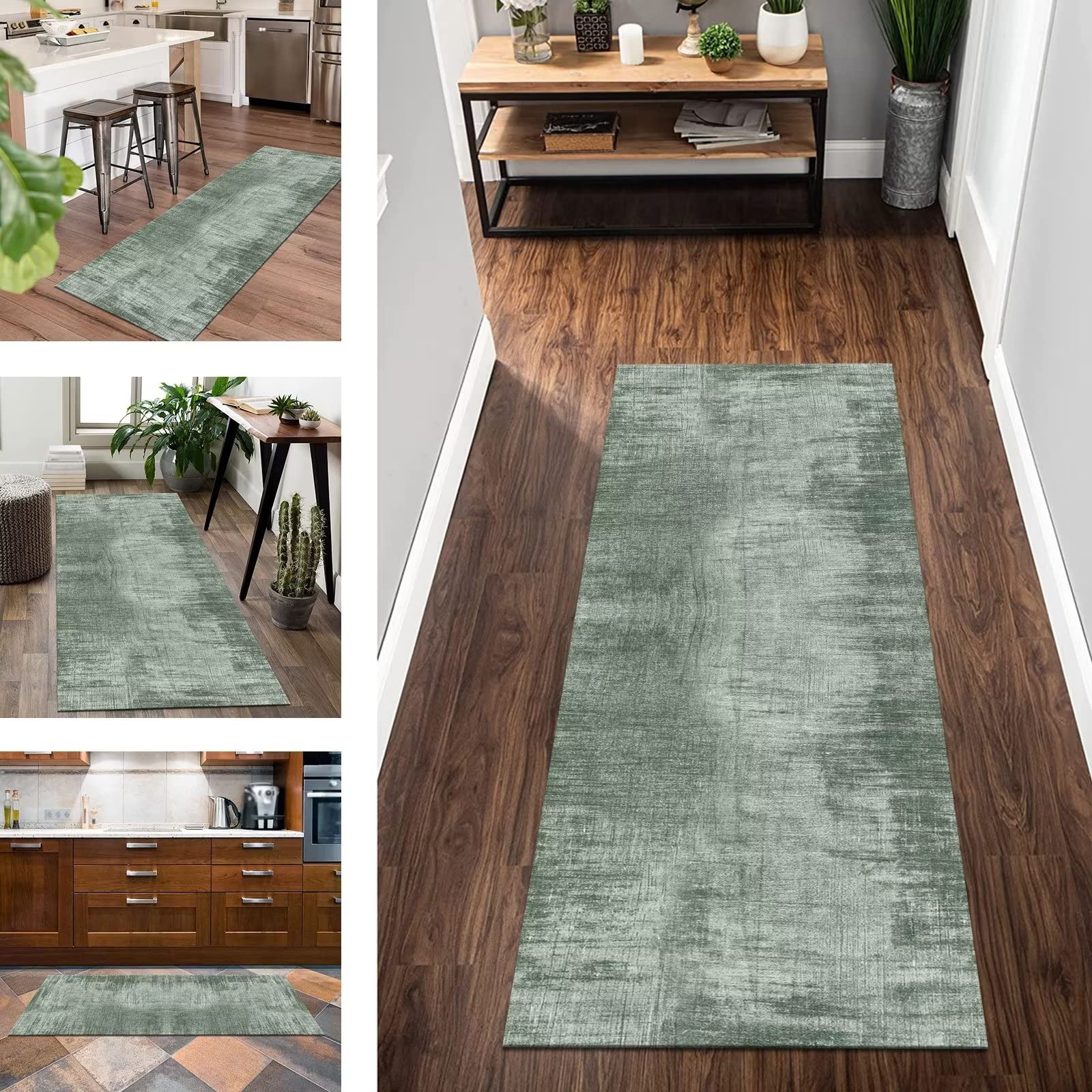 Runner Rug for Hallway Long Kitchen Rug non slip washable Runner ...