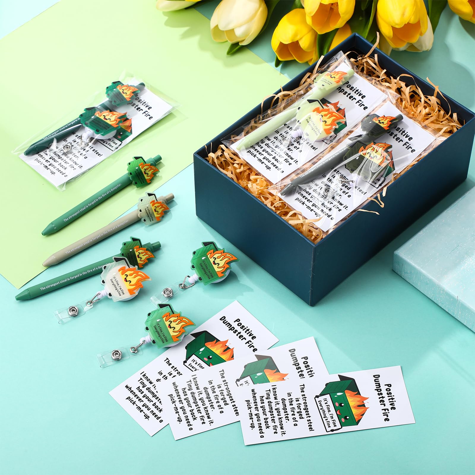 Snapklik.com : 12 Set Dumpster Fire Pens Housekeeping Week Gifts ...