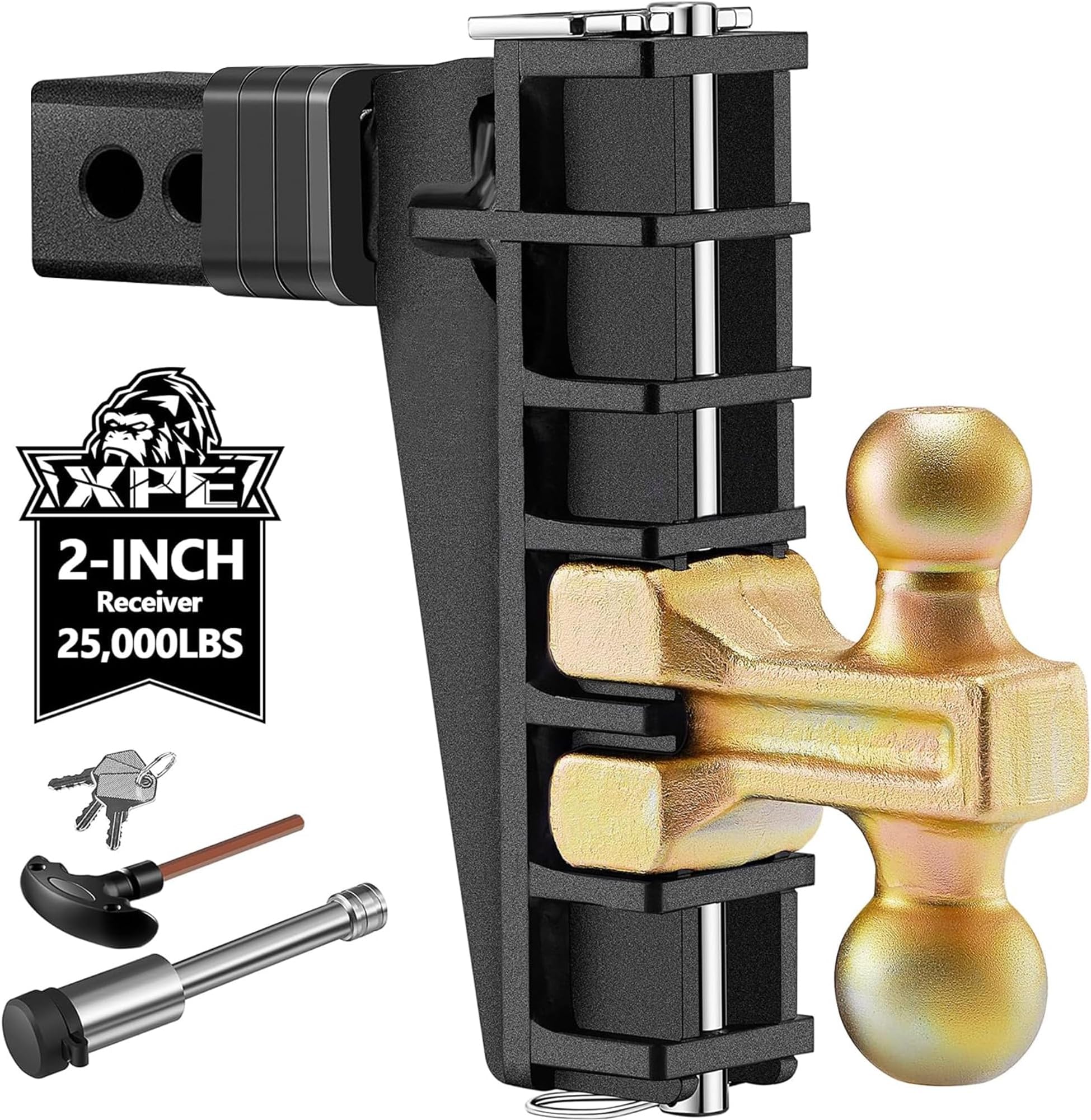 Amazon.com: XPE Adjustable Hitch Fits 2'' Receiver,8-Inch Drop/Rise ...
