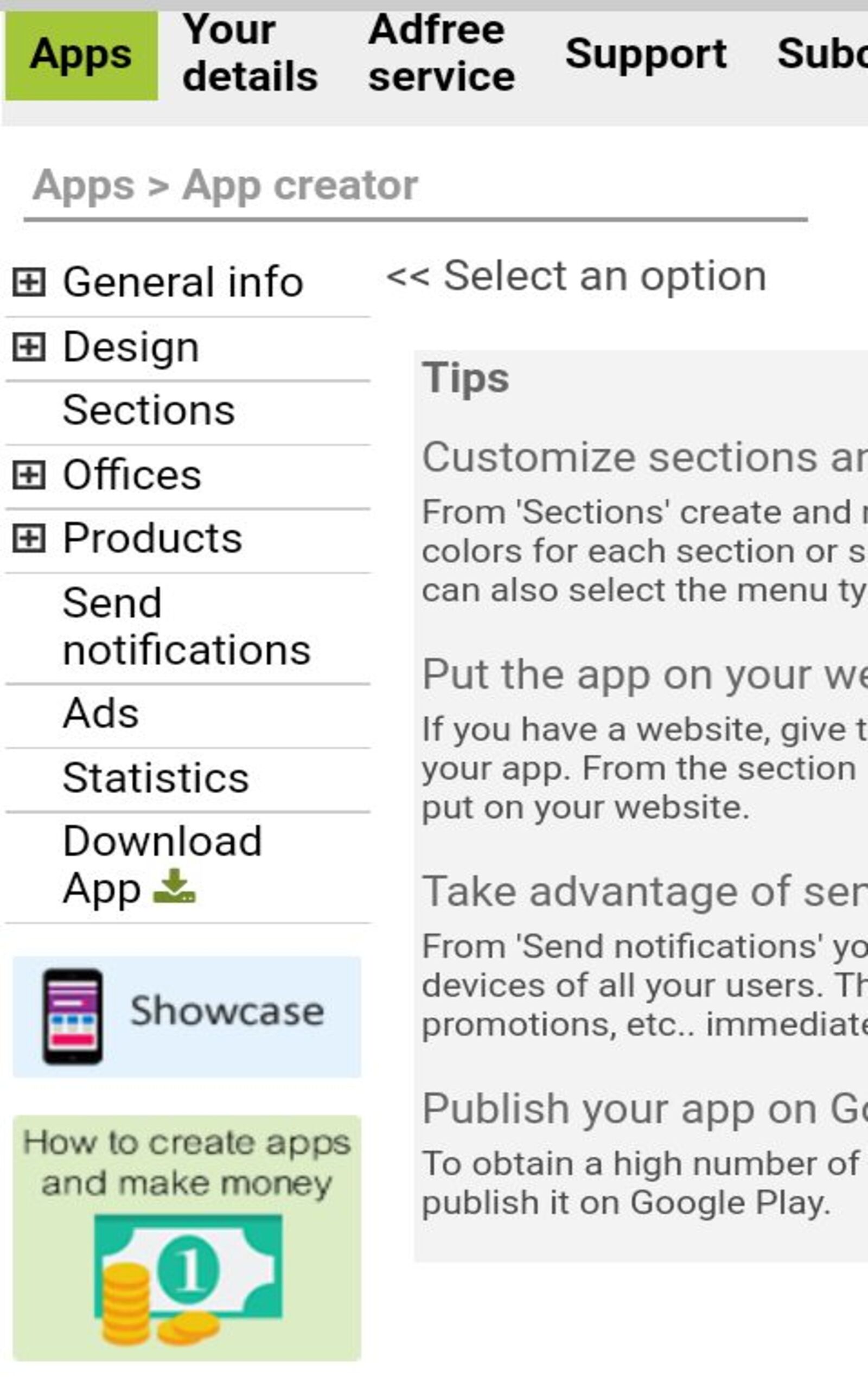 App creator - App on Amazon Appstore