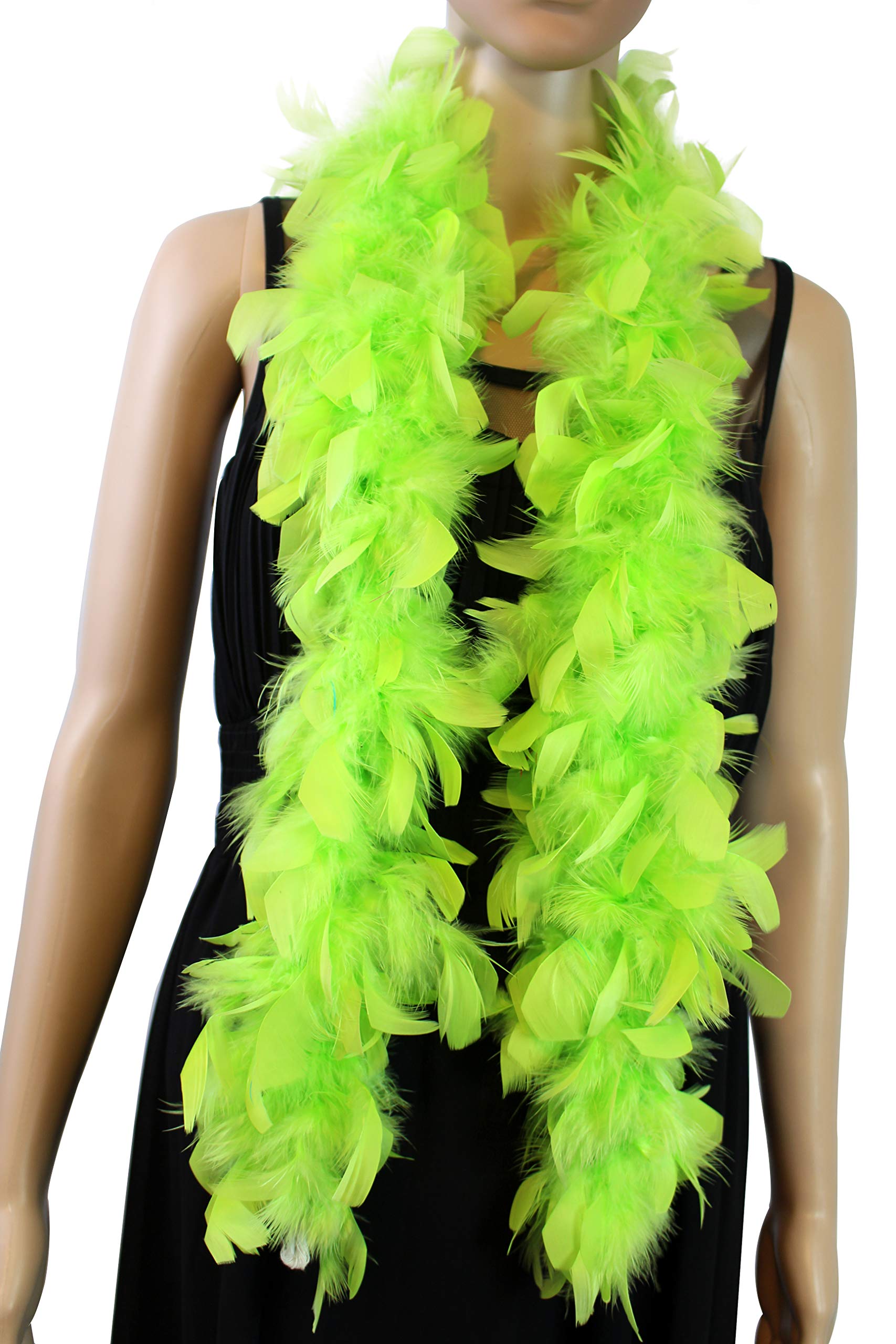 Amazon.com: Feather Boa 25 Gram, 4 Feet Long Chandelle Feather Boa ...