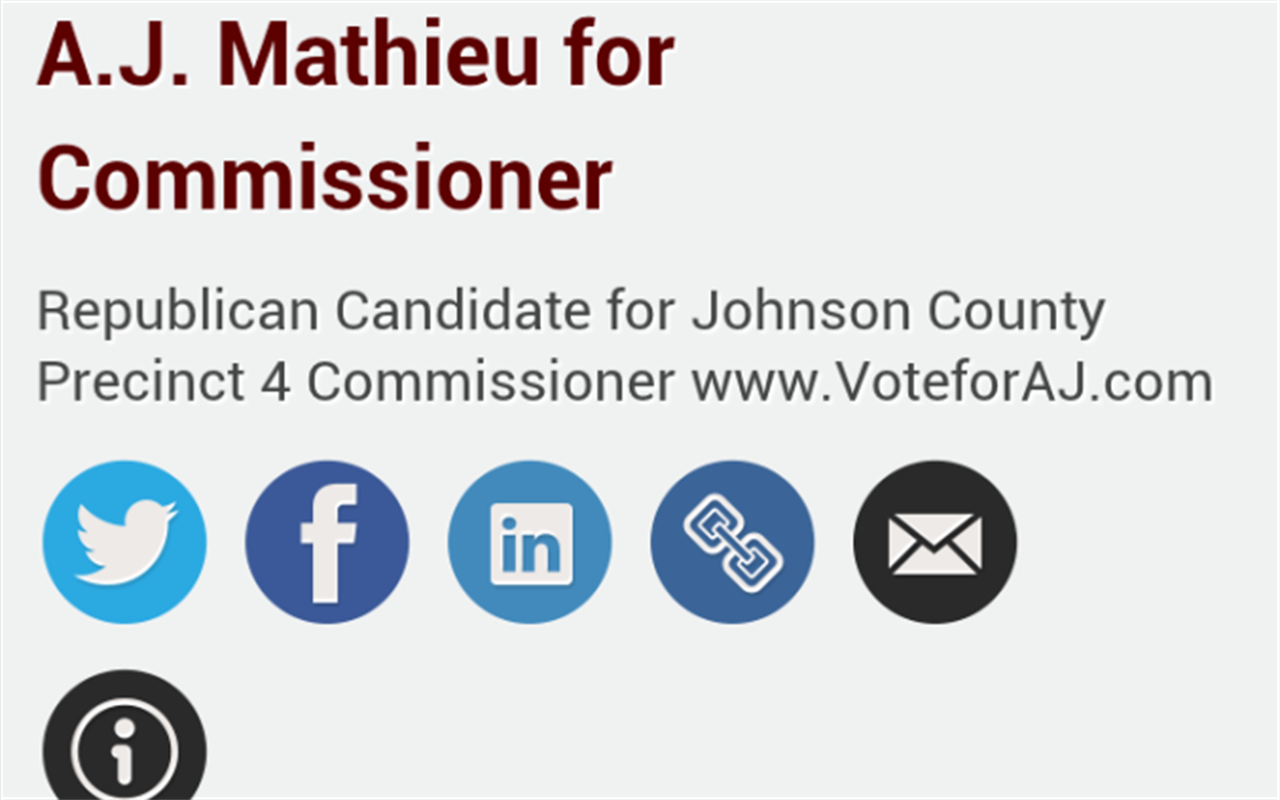 A.J. Mathieu for Commissioner - App on Amazon Appstore