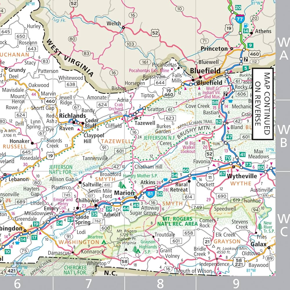 Highway Map Of Northern Virginia Virginia Map Northern Virginia