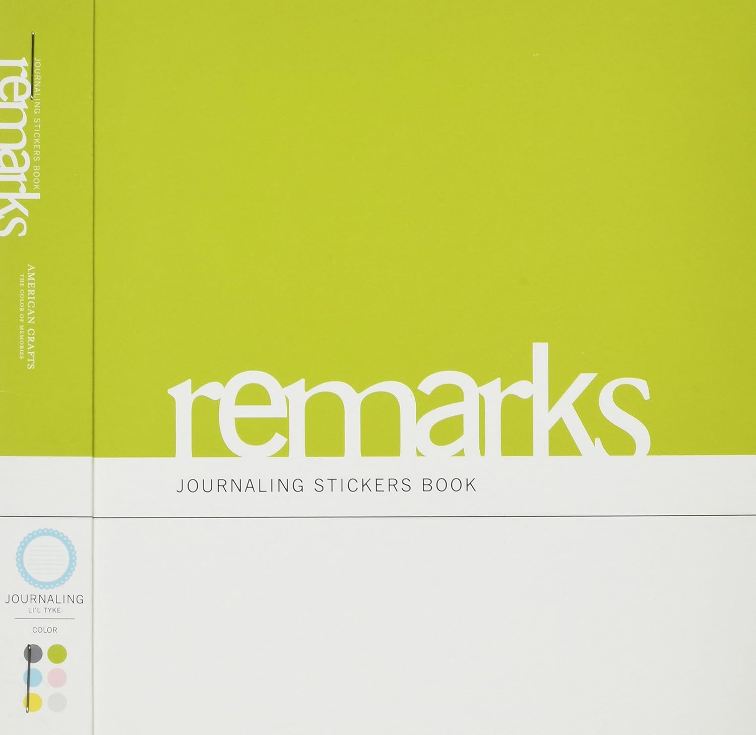 Amazon.com: American Crafts Remarks Small Journaling Sticker Book, Li'l ...