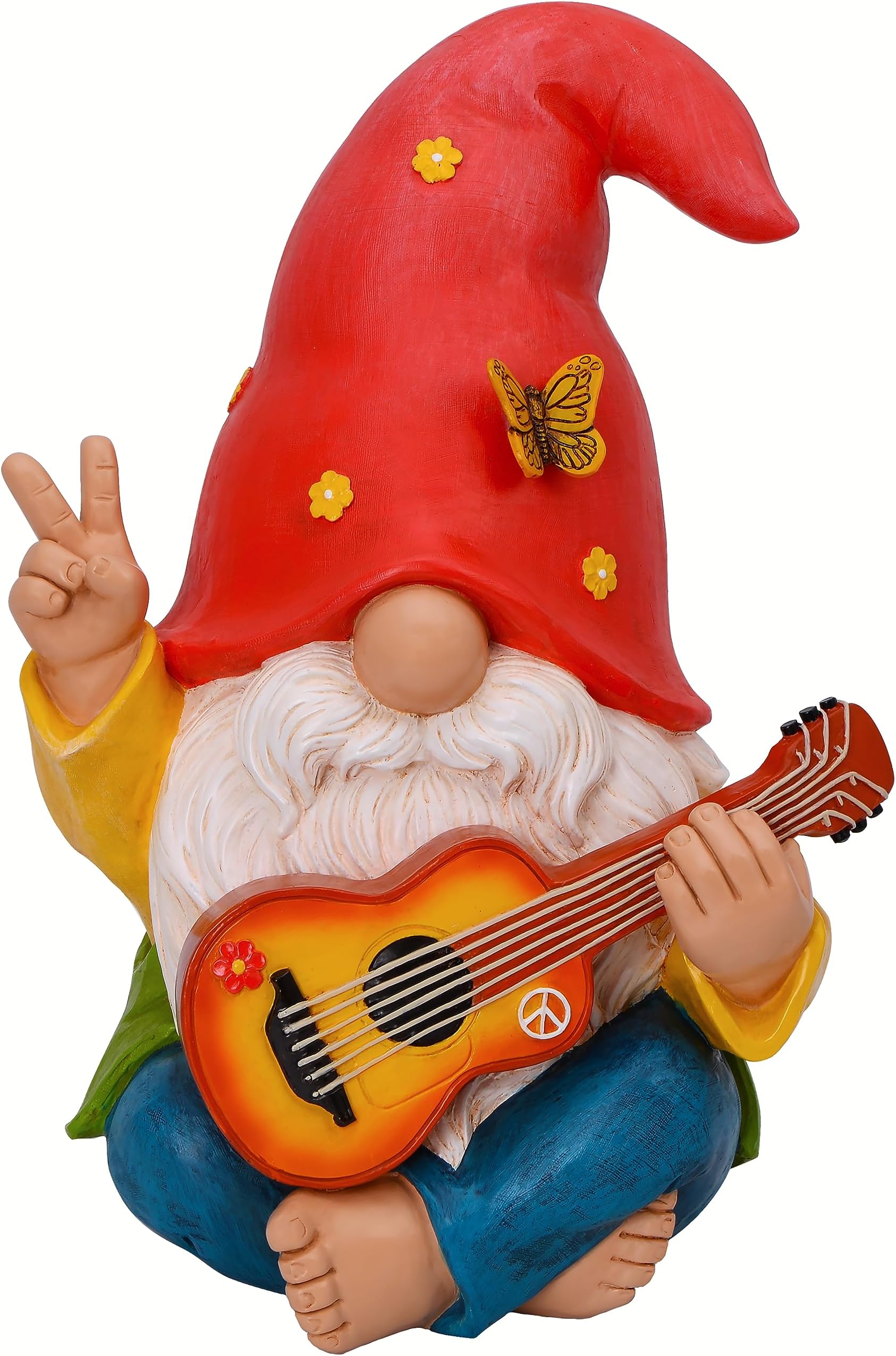 Amazon.com: Mood Lab Garden Gnome - Zen Gnome Statue - 9.25 Inch Tall ...