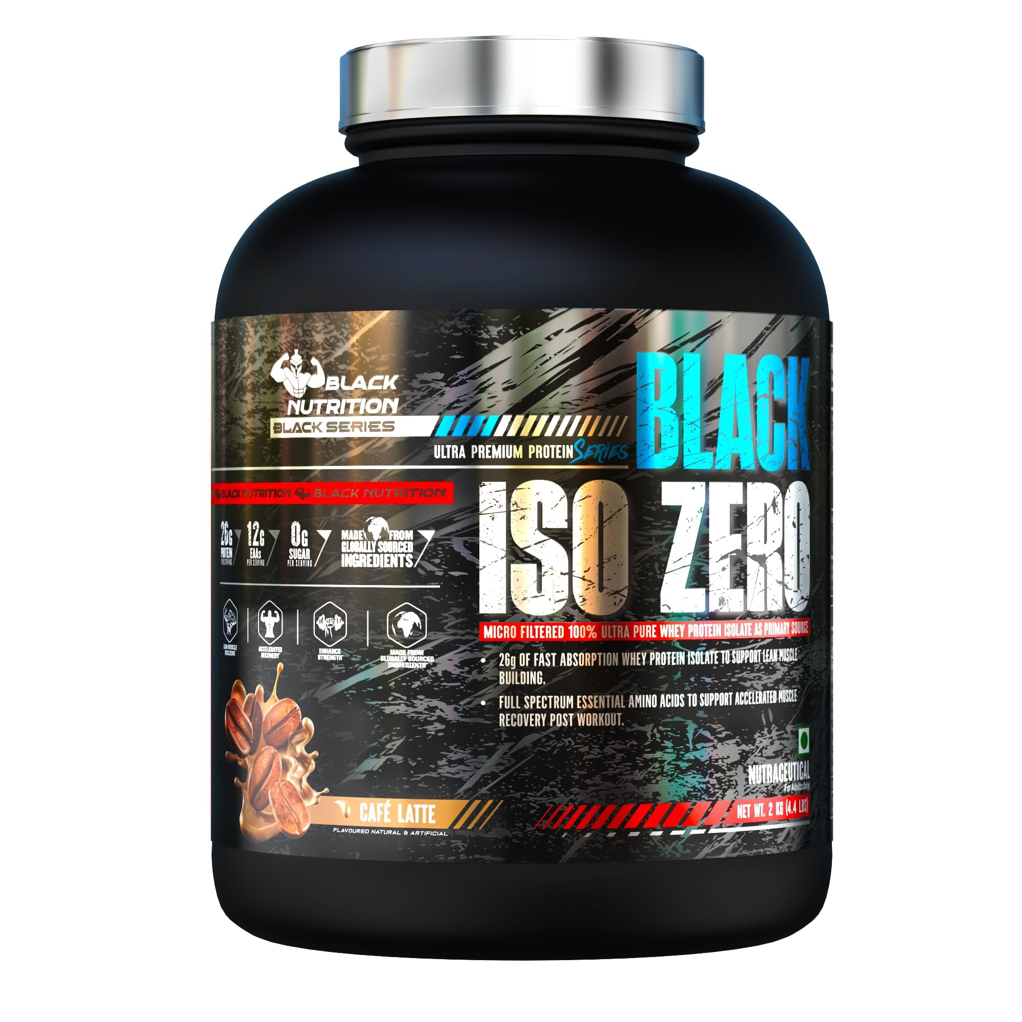 Black Nutrition ISO Zero Whey Isolate Whey Protein Powder – Isolate ...
