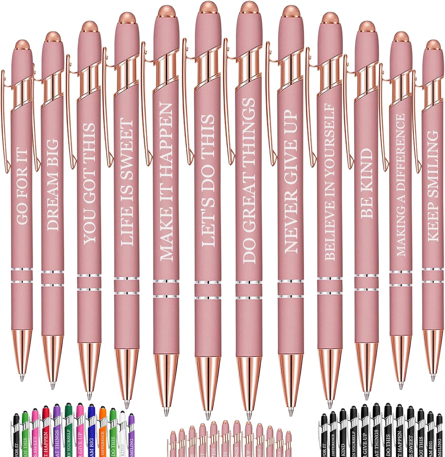 Amazon.com : Inspirational Ballpoint Pens Motivational Quote Pens with ...