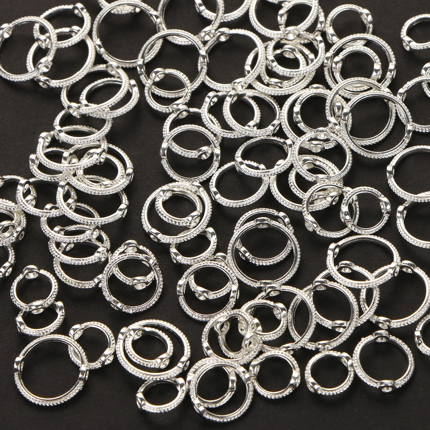 Amazon.com: 90PCS Double Hole Bead for Jewelry Making, UHOMENY Round ...