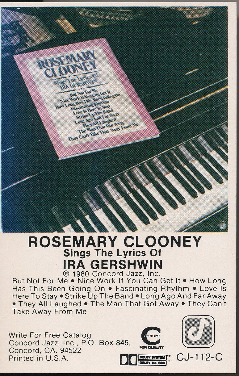 Clooney, Rosemary - Sings Ira Gershwin - Amazon.com Music