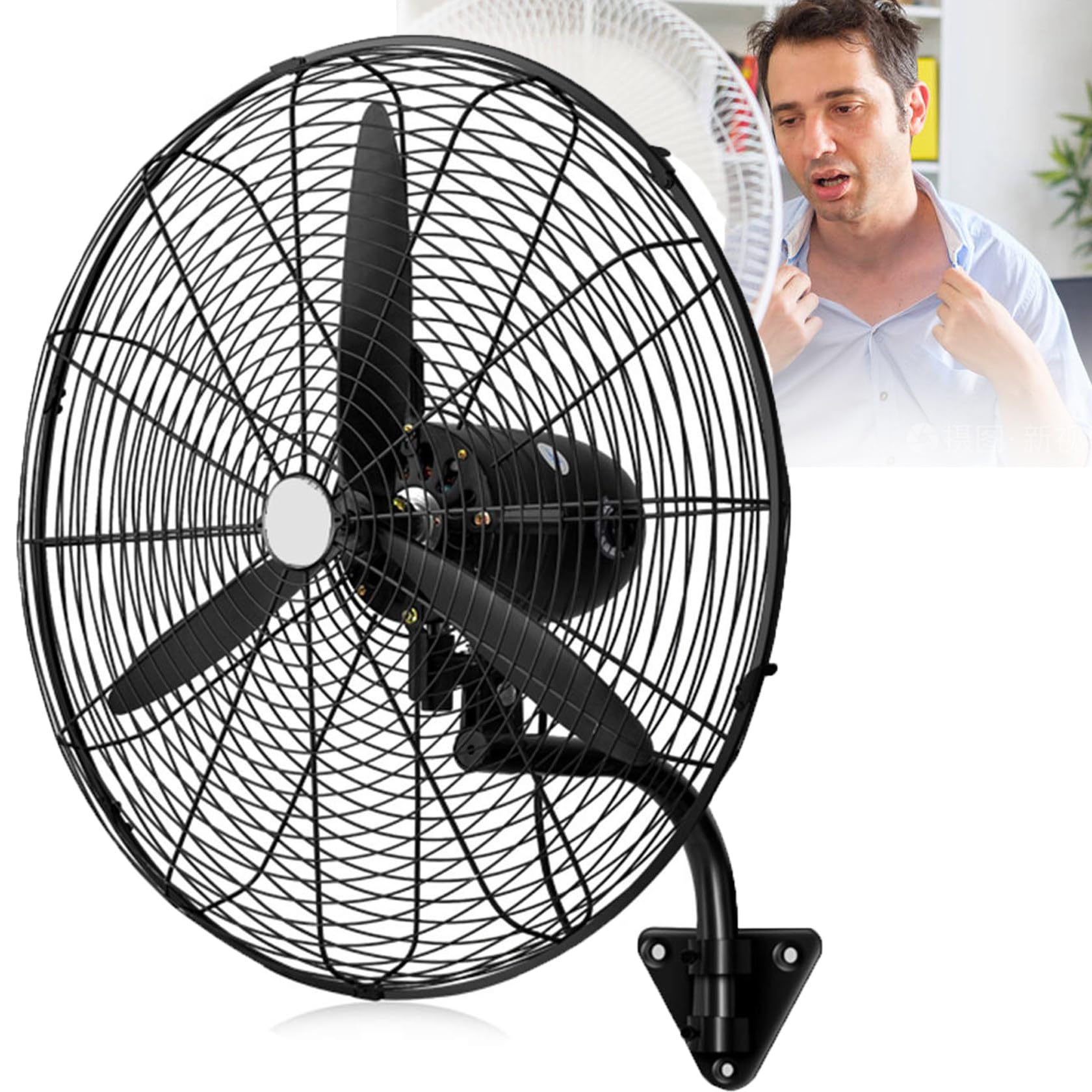 Industrial Wall Fan Industrial Wall Fan IP44: Bladed Design