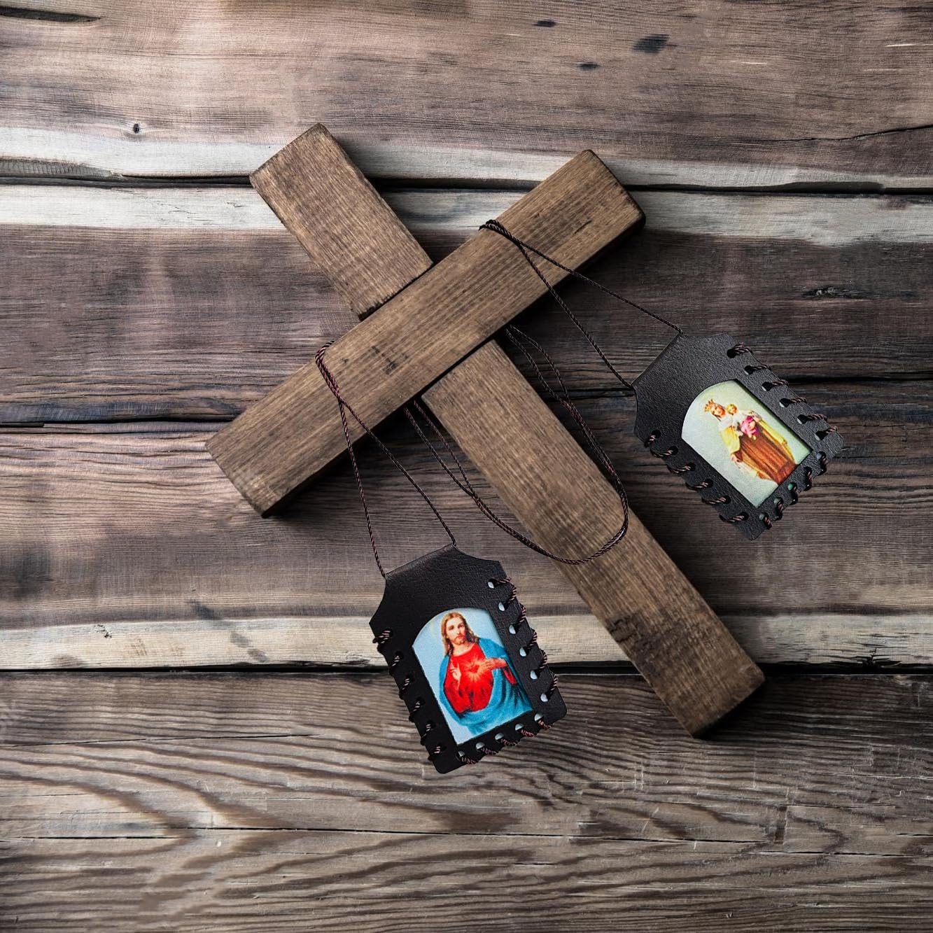 Scapular Catholic Scapulars Catholic, 3 Pack Bulk Brown Scapular ...