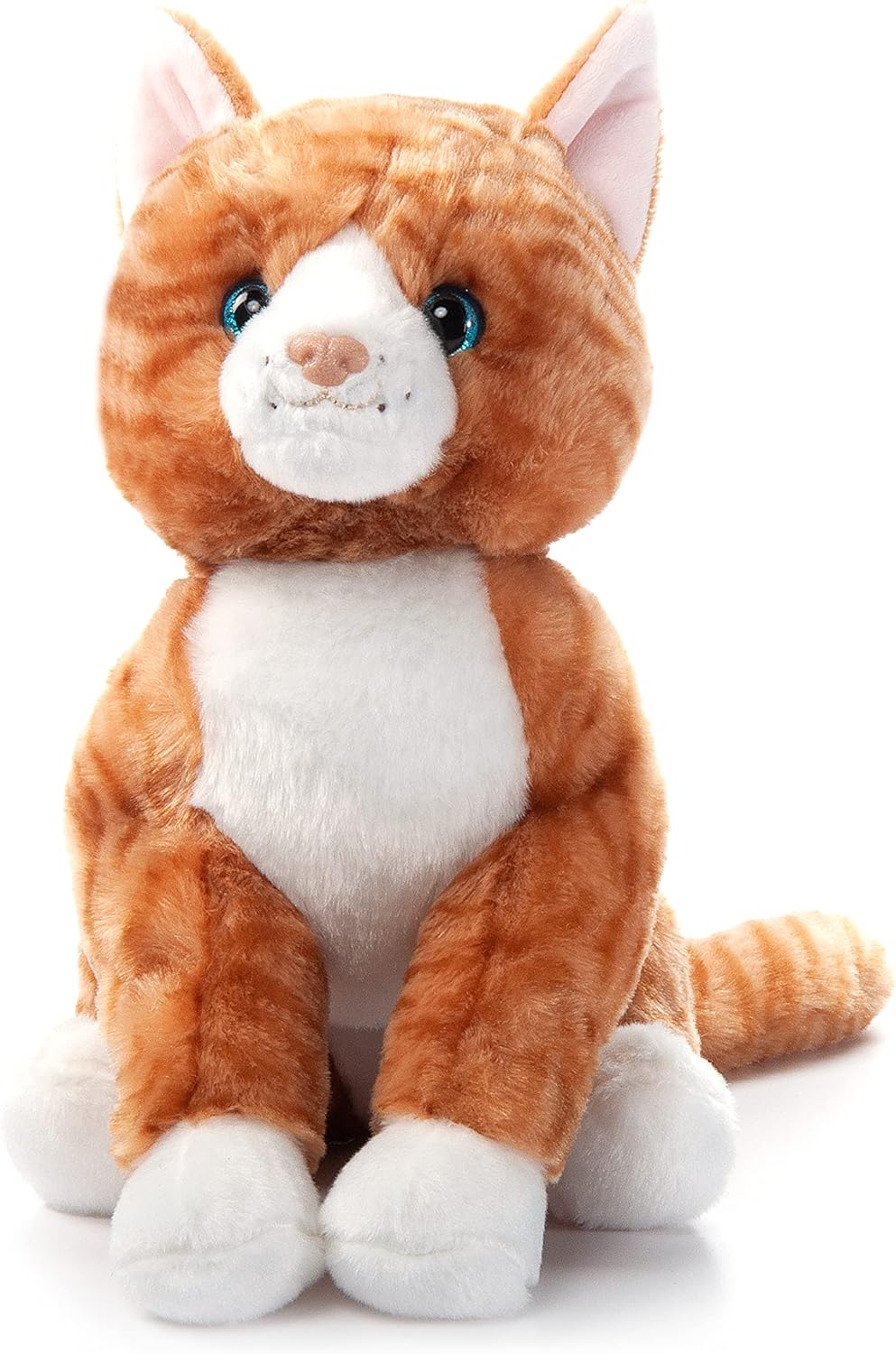 Amazon.com: The Petting Zoo Orange Tabby Cat Stuffed Animal Plushie ...