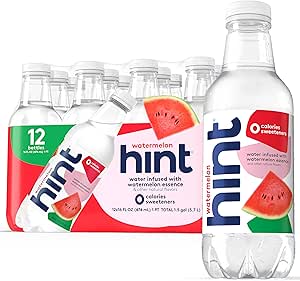 Hint Premium Essence Water, Watermelon, 16 Ounce Bottles (Pack of 12) : Amazon.ae: Grocery