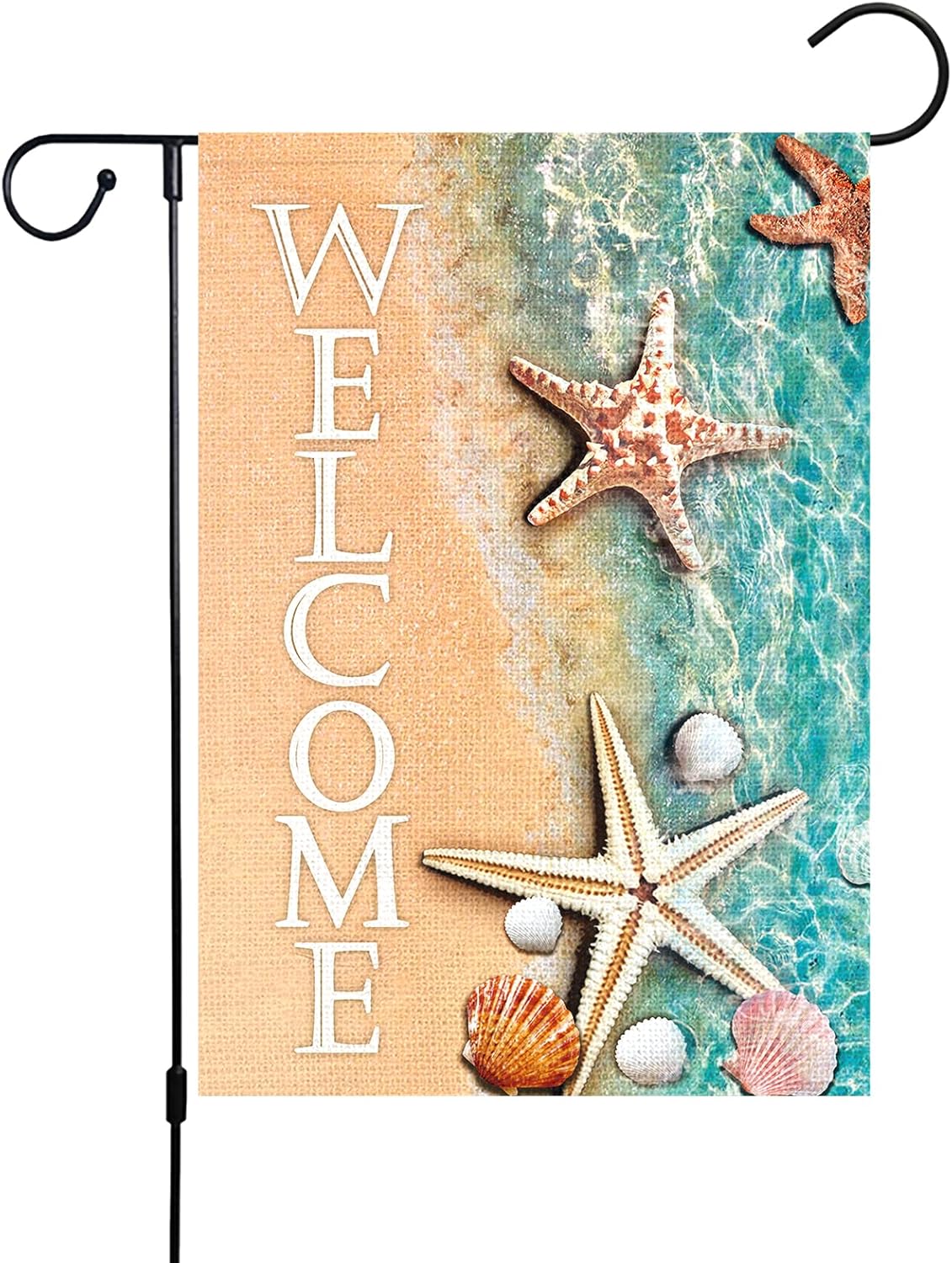 Amazon.com : Louise Maelys Welcome Spring Summer Beach Garden Flag for ...