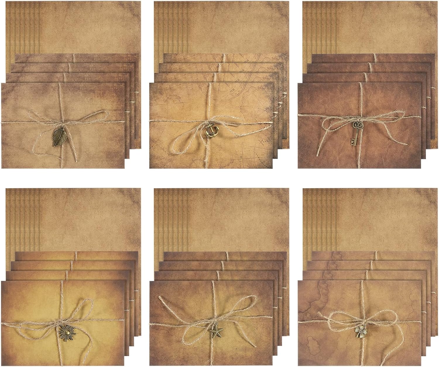 Amazon.com : PATIKIL Vintage Gift Card Envelopes Set, 24 Set 150 G V ...