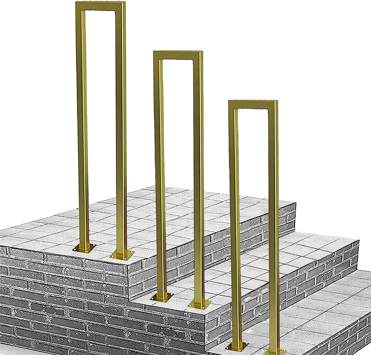 Amazon.com: Gold U-Shaped Transitional Handrail ，for Indoor Stairs ...