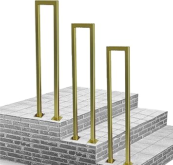 Amazon.com: Gold U-Shaped Transitional Handrail ，for Indoor Stairs ...