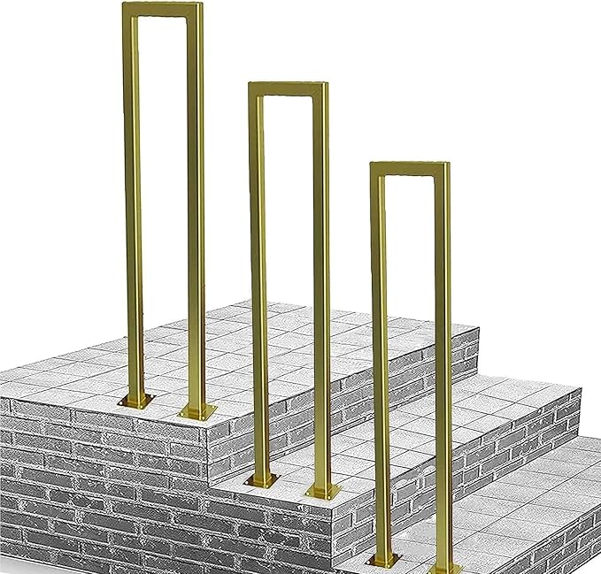 Amazon.com: Gold U-Shaped Transitional Handrail ，for Indoor Stairs ...