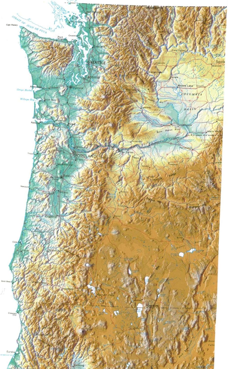 Raven Maps US Topographic Wall Map, Laminated Australia | Ubuy