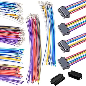 Amazon.com: Yoeruyo SM 2.54mm JST Male Connector Kit with 22AWG Pre-Crimped Wire, 2/3/4/5/6/7/8 ...