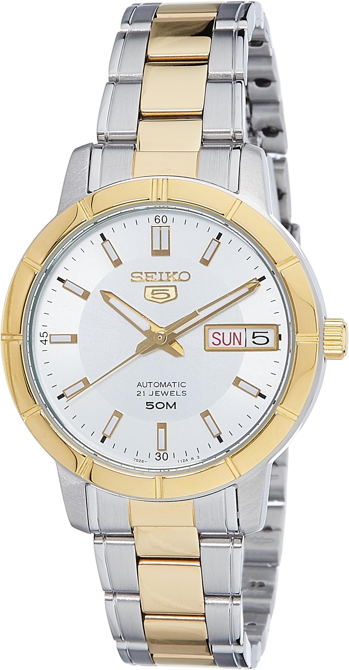 Seiko Reloj Analógico para Hombre de Automático con Correa en Caucho ...