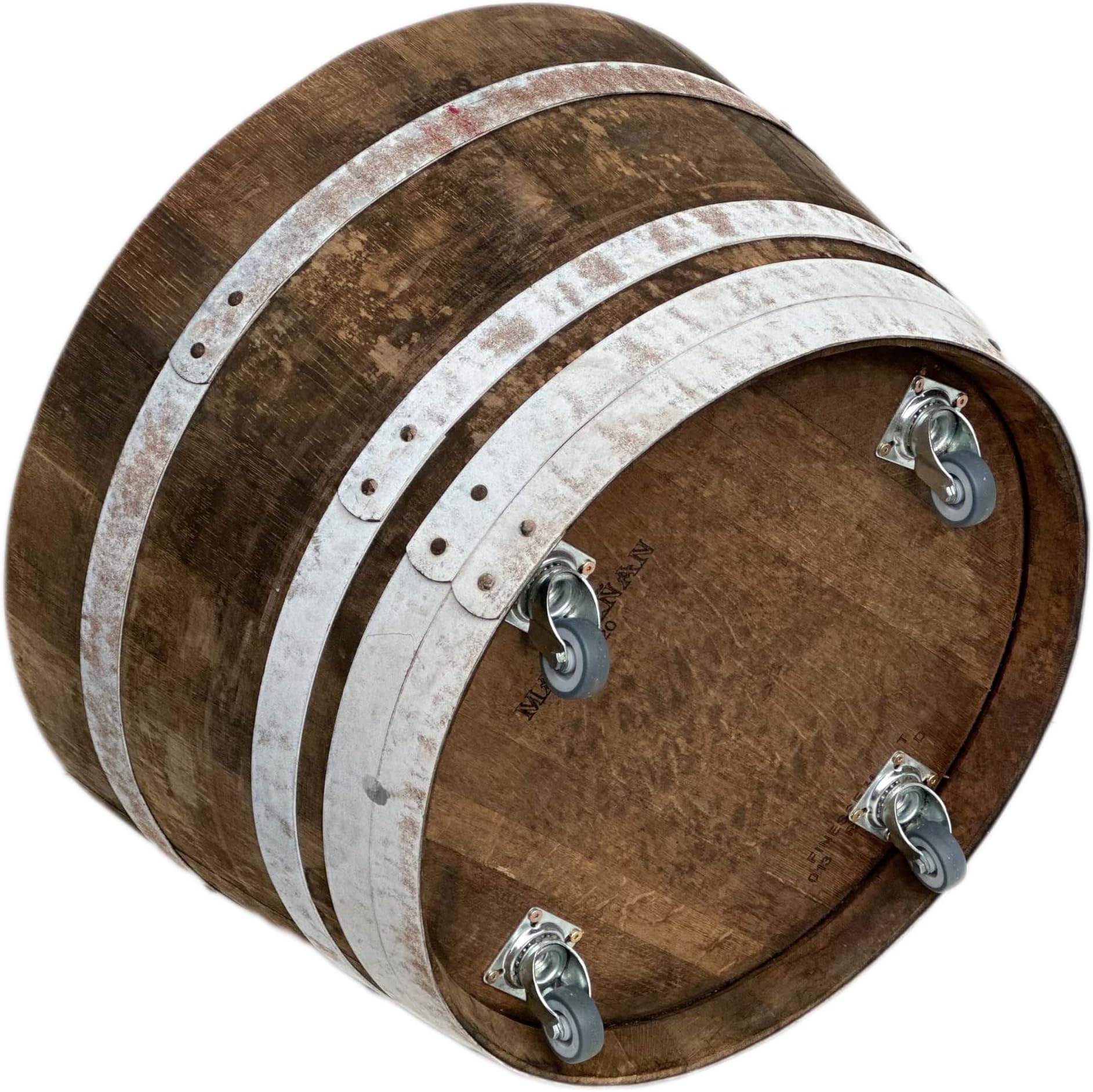 Temesso Demi-tonneau de vin en Bois de chêne - Bac à Fleurs ou Mini ...