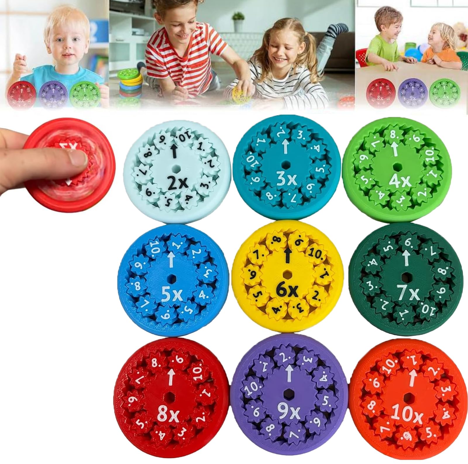 Snapklik.com : Math Fidget Spinner, Math Facts Fidget Spinner,Math ...