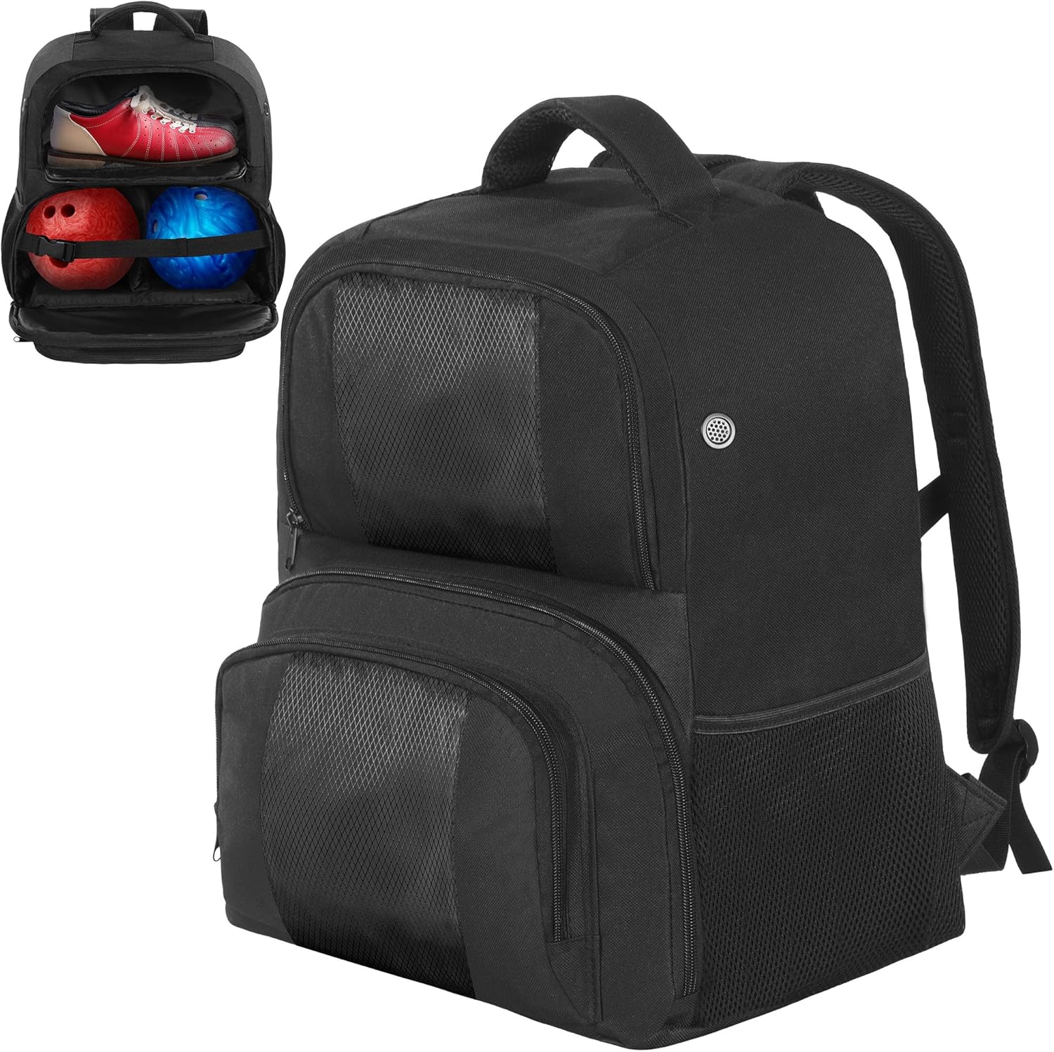 Amazon.com : MABOZOO 2 Ball Bowling Backpack,Bowling Ball Bags for Men ...