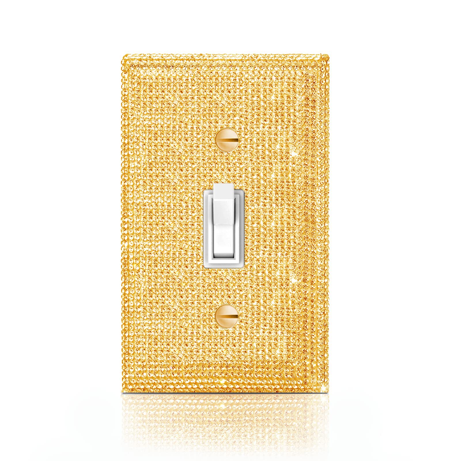 1 Pcs Gold Bling Light Switch Cover Plate Gold Light Switch Plate Gold ...