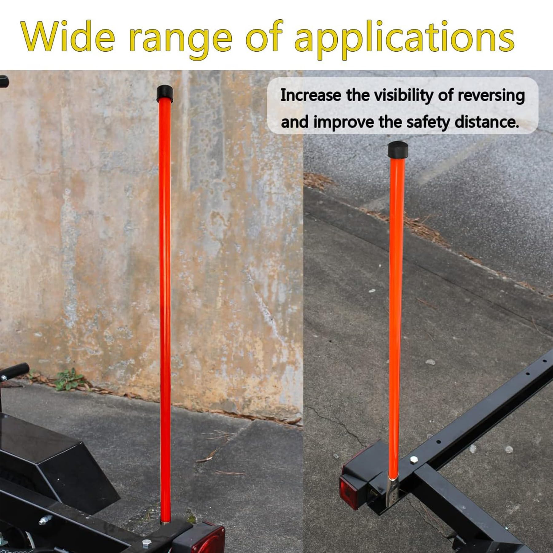 Pontoon Trailer Guides Snow Plow Blade Markers Guides Kit 24'' Vertical ...