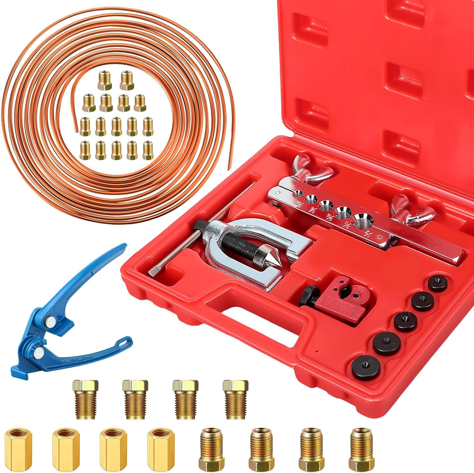 Amazon.com: LainKeen Professional Brake Tube Line Flaring Tool 45 ...