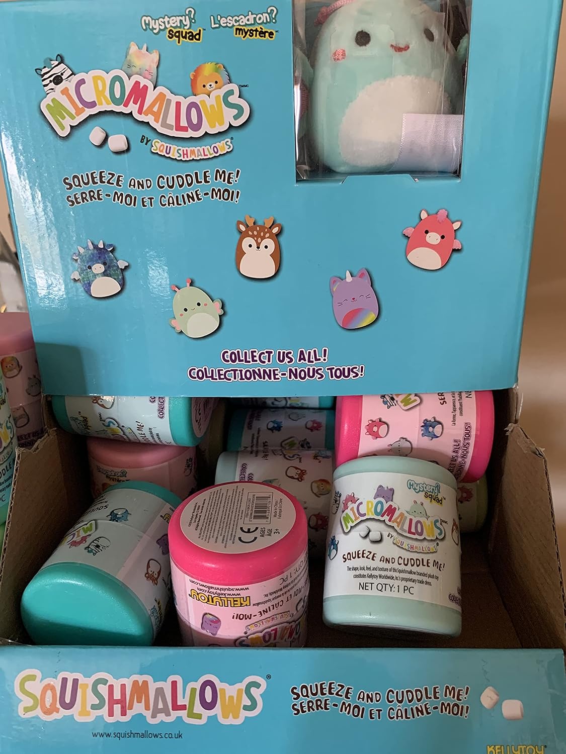 Amazon.com: Squishmallows ONE MICROMALLOWS ONE 2.5" 7 Assorted Styles ...