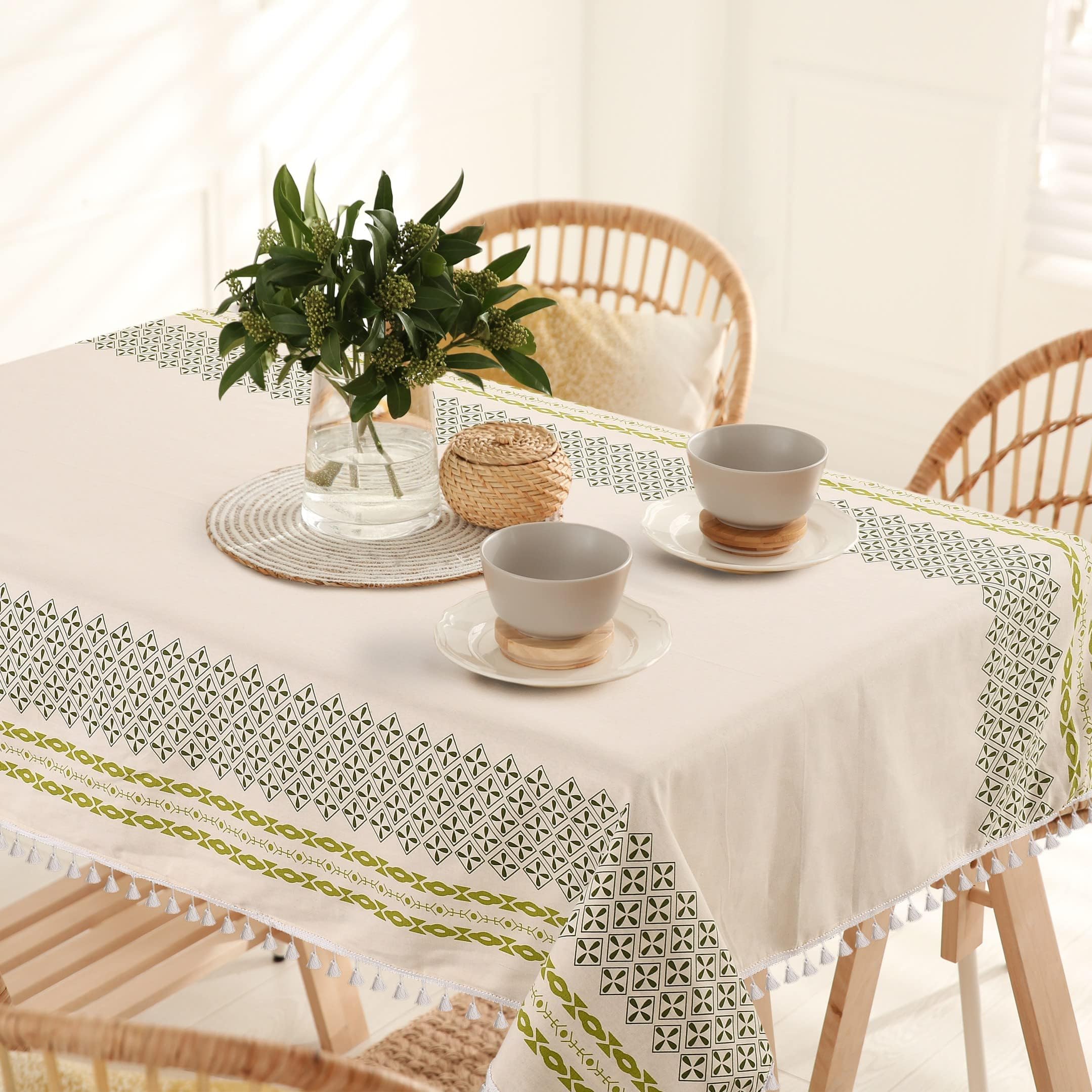 Buy HOME COLORS.IN Sicilia Center Herringbone Stripes 6 Seater Table ...