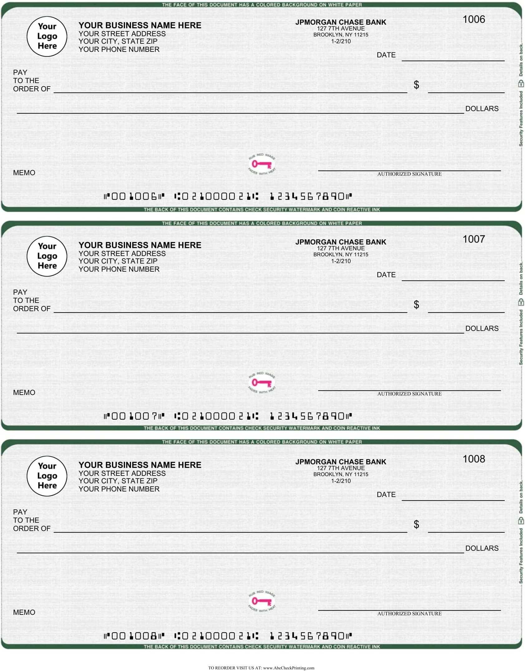 Amazon.com : ABC Business Checks Compatible w/Quick Books, 3 On A Page ...