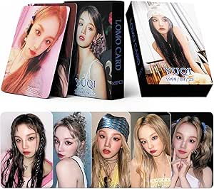 Amazon.com: PYAJUU YUQI Photo Cards 55pcs (G) I-DLE YUQI Photocard KPOP GIDLE YUQI I FEEL LOMO ...
