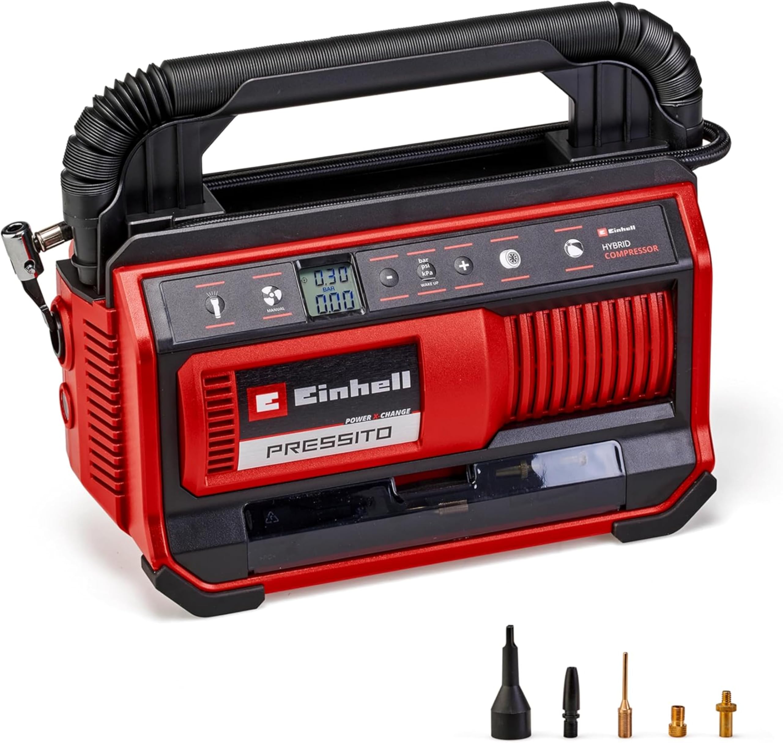 Einhell Power X-Change Hybrid Air Compressor - 3-in-1: High-Pressure ...