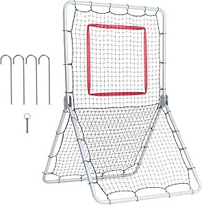 VEVOR Baseball and Softball Rebounder Net, 3.5 x 6 ft PitchBack ...